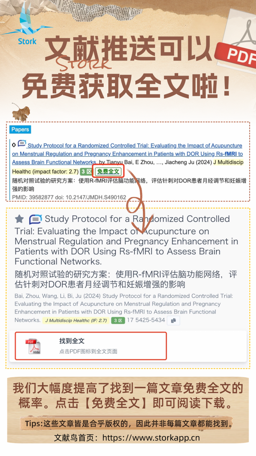 文献推送可以免费获取全文啦！ – Xu Cui while(alive){learn;}